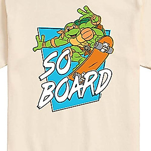 HYBRID APPAREL - Teenage Mutant Ninja Turtles - So Board - Men's Short Sleeve Graphic T-Shirt - Size 2 X-Large Cream