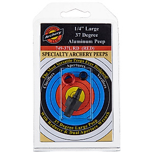 Specialty Non-Hooded Peep - 1/4" Large Red