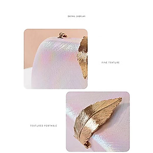 Evening Bag Small Clutch Purses Bag Handbags Purses With Detachable Chain Strap for Wedding Prom Bride and Party Ladies (Turquoise)