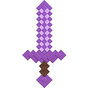 Mattel Minecraft Enchanted Sword, Kid-Sized Wearable Accessory for Role-Play & Costumes