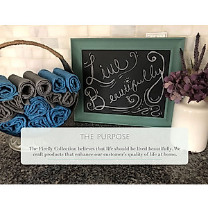 THE FIREFLY COLLECTION Kitchen Towel Set, 4pk - Lightweight, Ultra Absorbent Kitchen Towels Perfect for Your Wiping, Cleaning & Drying Needs with Soft, Sustainable Fibers - Granite Grey