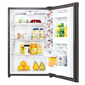 Danby Designer DAR044A4BDD-6 4.4 Cu.Ft. Mini Fridge, Compact Refrigerator for Bedroom, Living Room, Bar, Dorm, Kitchen, Office, E-Star in Black