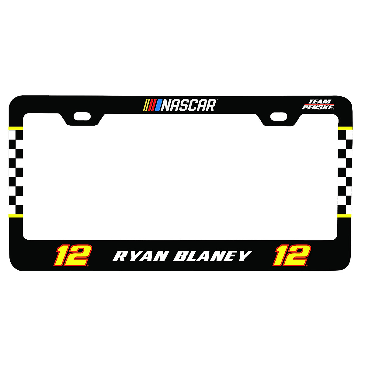 R and R Imports Ryan Blaney #12 Metal License Plate Frame New for 2020