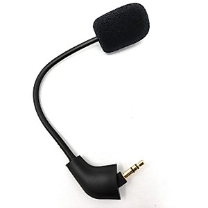 TNE Replacement Game Mic Microphone Boom for Pre-2021 1st Version Wired Kingston HyperX Cloud 2 II Cloud Core Cloud Pro CloudX PS5 Xbox One Nintendo Switch Computer PC Gaming Headsets