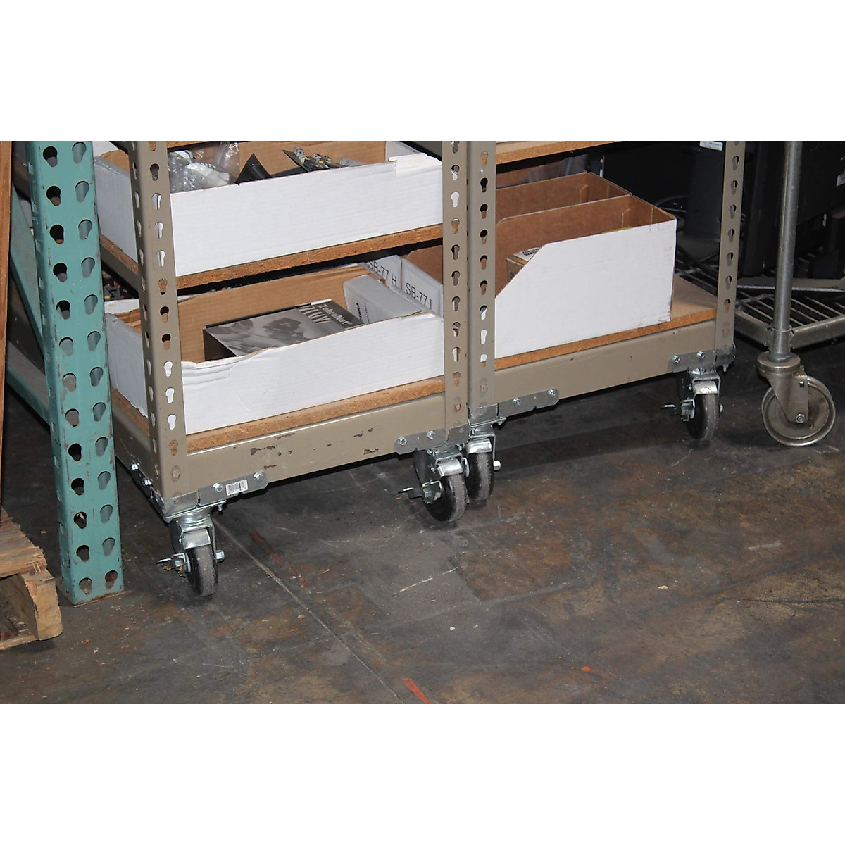 Stanly 4pc - Boltless Rack Mobility Kit with Casters