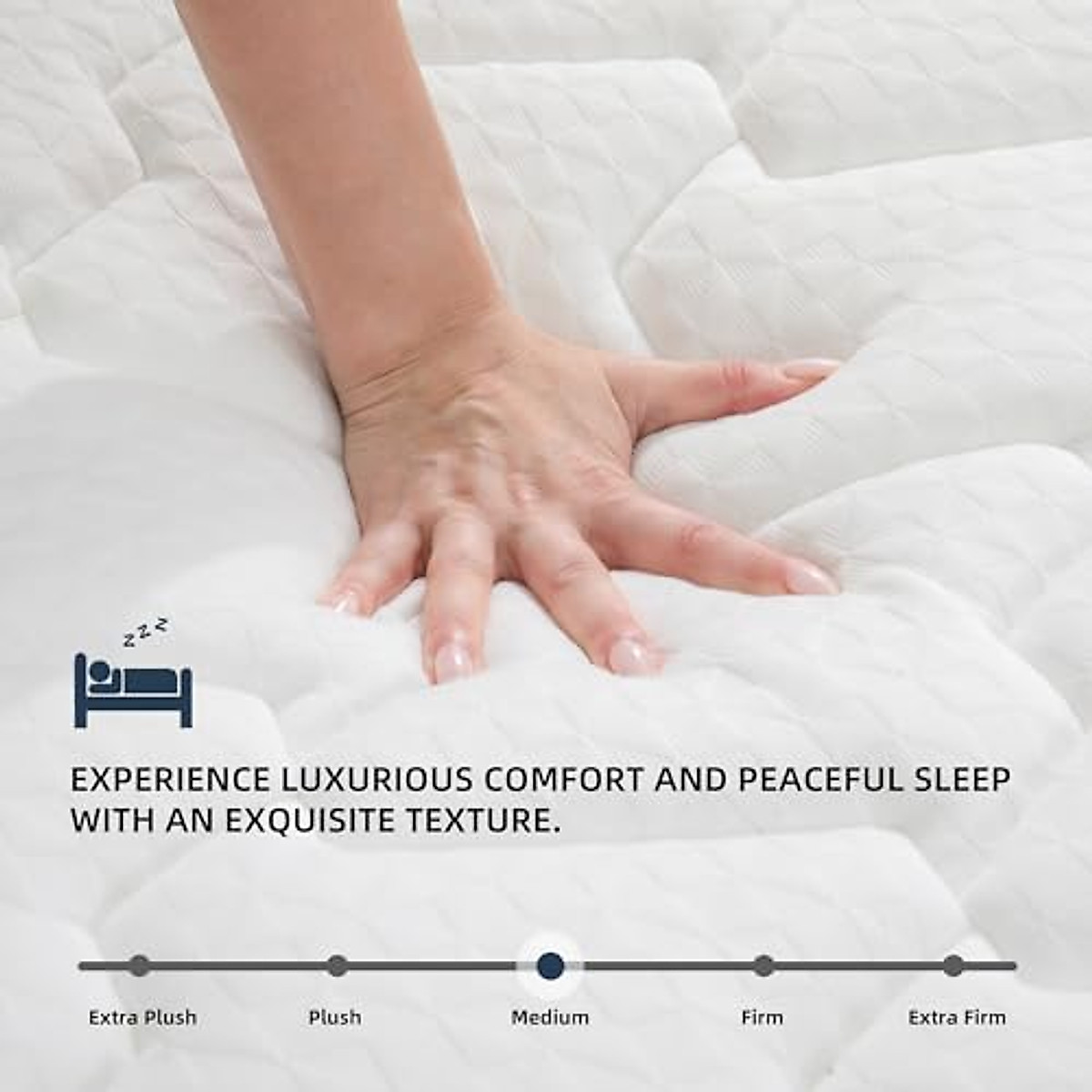 MOLBIUS Full Size Mattress | 10 Inch Hybrid Mattresses Full in a Box | Medium Firm Memory Foam and Individual Pocket Springs | Fiberglass Free Bed Matress | Breathable | CertiPUR-US