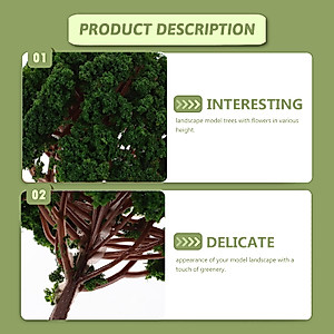 DOITOOL Model Trees Rainforest Diorama Supplies 20Pcs Scale Trees Miniature Craft Mini Trees for Crafts Miniature Tree Diorama Models Model Model Trees Model Train Scenery