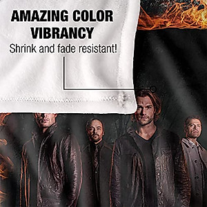 Supernatural Fire Frame Officially Licensed Silky Touch Super Soft Throw Blanket 50" x 60"