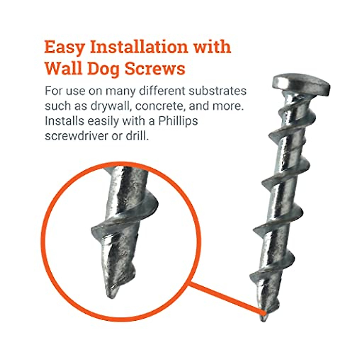 Wall Dog Wire Hanger 100 lbs - 3 inch Safety Hanger for Frames with Hanging Wire - 2 Pack