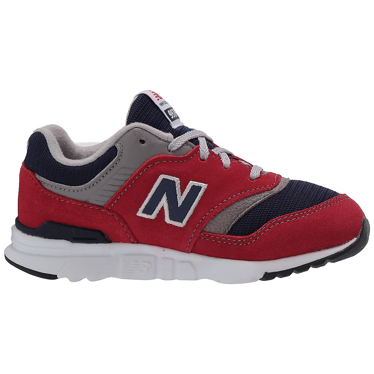 New Balance Kid's 997h V1 Lace-up Sneaker, Team Red/Pigment, 2 Wide Infant