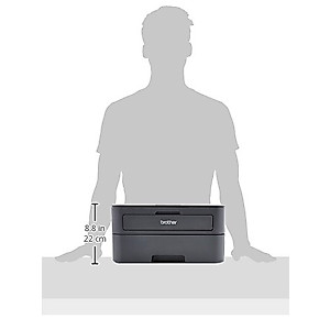 Brother HL-L2340DW Compact Laser Printer, Monochrome, Wireless Connectivity, Two-Sided Printing, Mobile Device Printing, Amazon Dash Replenishment Ready