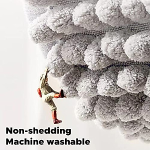 Jevnd 2Pcs Short Chenille Guinea Pig Cage Liner, Washable Rabbit Fleece Sleeping Bed Mat, Reusable Bunny Training Pad/Pee Pad/Blanket for Cat/Chinchilla/Hedgehog and Small Animals (19“x12.5” (2pcs))