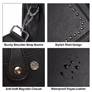 OWEJFKLFJ Women’s Crossbody Purse,Vegan Leather Hobo Bag,Crossbody Bag Handbags for Women,Purses with Adjustable Guitar Strap