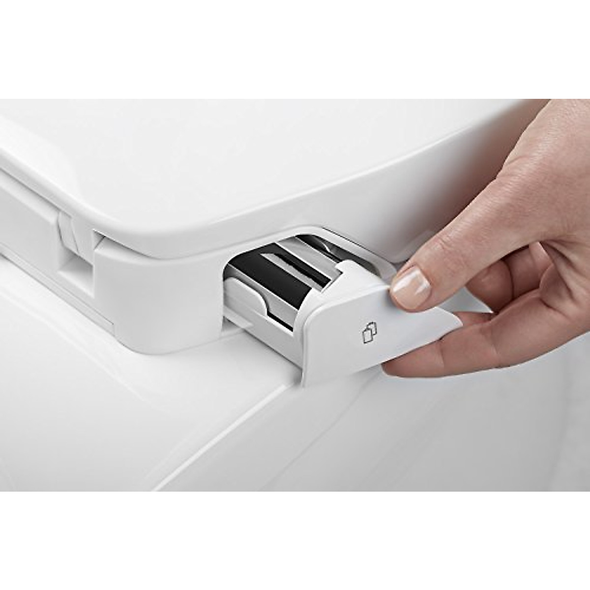 KOHLER 5588-0 Purefresh Elongated Nightlight, Grip-Tight Bumpers, Quiet-Close Release Hinges, Quick-Attach Hardware, No Slam Toilet Seat, White