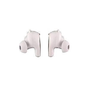 Bose QuietComfort Ultra True Wireless Bluetooth Adjustable Noise Cancelling Earbuds, Spatial Audio, Up to 6 Hours of Play Time, White Smoke Bundle with Fit Kit
