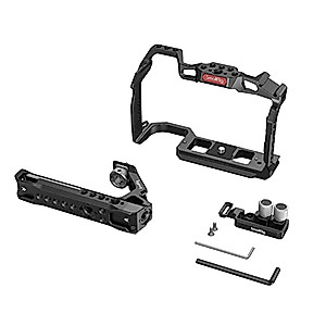 SmallRig R5/R6/R5 C Cage Kit for Canon R5/R6/R5 C, Camera Handheld Kit with Top Handle and Cable Clamp - 3830
