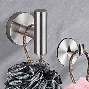 Toptowel Bathroom Towel Rack Set - 8 Pieces, Includes 2 Packs 23.6 inch Towel Bar, Hooks, Rings, Toilet Paper Holder - Brushed Nickel