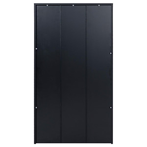 STARY 5 Shelf Black Bookcase 60 inch Tall Wood Bookshelf for Bedroom