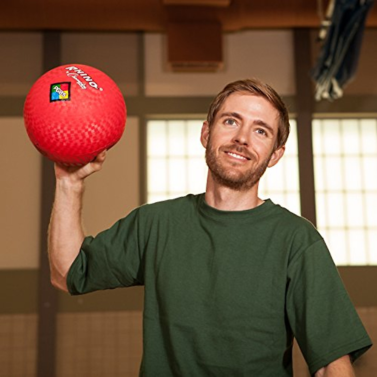 Champion Sports Playground Ball (Red, 8.5-Inch)