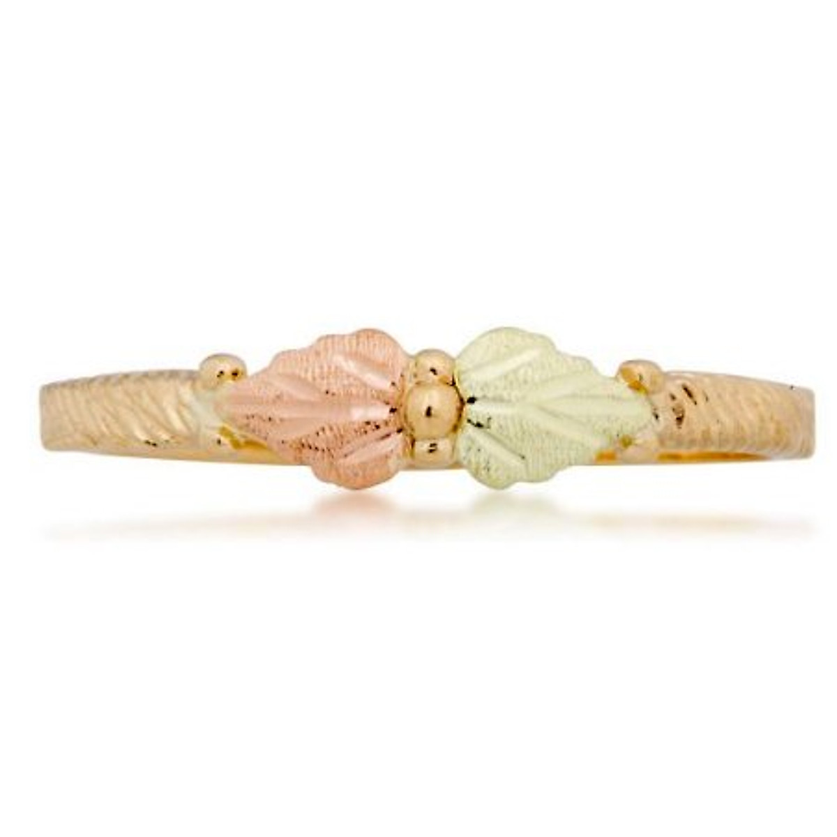 Petite Leaves Ring, 10k Yellow Gold, 12k Green and Rose Gold Black Hills Gold (6)