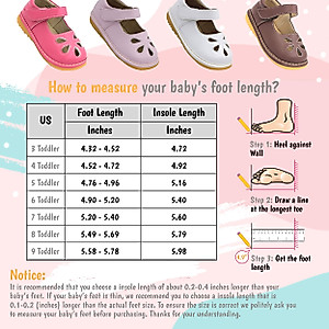 Little Mae's Boutique Mary Jane White Flower Punch Squeaky Shoes for Toddler Girls, Ideal Toddler Walking Shoes with Removable Squeaker and Adjustable Strap - Flexible Sole Baby Shoes (4)
