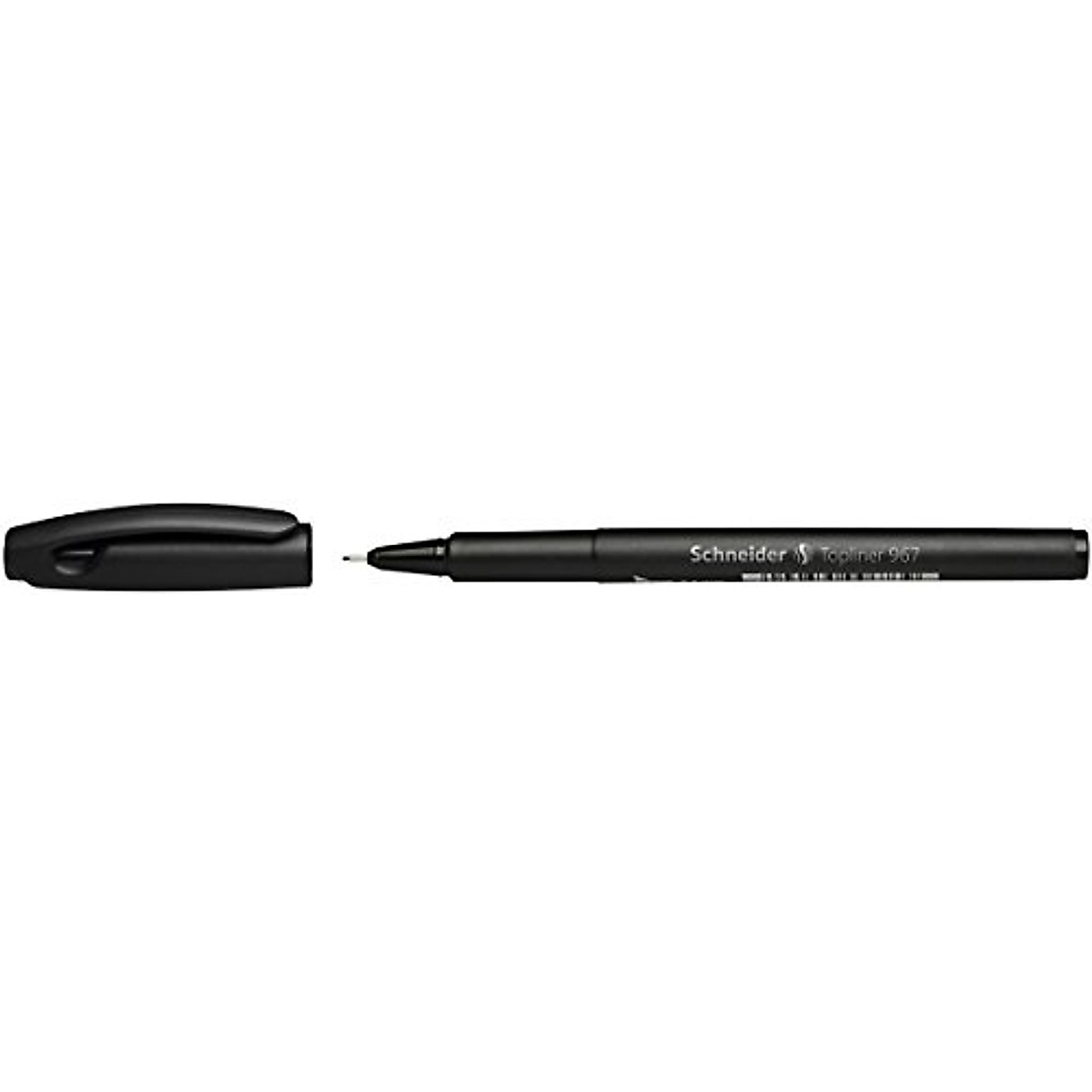 Schneider Topliner 967 Fineliner 0.4mm, Box of 10, Black (9671)