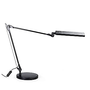 EPMANN Lamp Foldable Long Arm LED Desk Lamp Dimmable Touch Control Work Light Eye Protection Architect Desk Lamp, 4 Lighting Modes & 6 Brightness Levels Bed Lamp (Color : Silver)