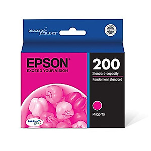 Epson T200 DURABrite Ultra Ink Standard Capacity Black Cartridge (T200120-S) T200 DURABrite Ultra -Ink Standard Capacity Magenta & EPSON T200 DURABrite Ultra