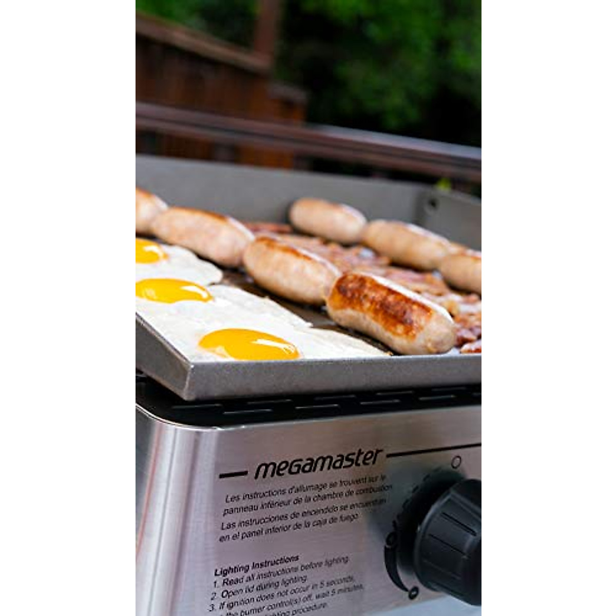 Megamaster 820-0054F Propane Gas Grill, Silver and Black