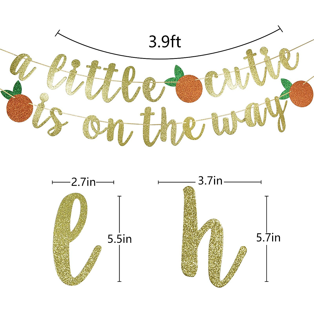 A Little Cutie Is On The Way Banner, Citrus Banner, Orange Theme Birthday, Cutie Baby Shower, Little Cutie Birthday Party Decor
