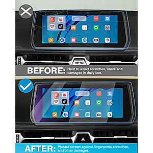 Daeiclru Screen Protector Fit for Toyota Supra GR A90 A91 MK5 2019-2022, Navigation Display Protective Film, HD Clear Tempered Glass Anti-Scratch Protective Film Supra Accessories