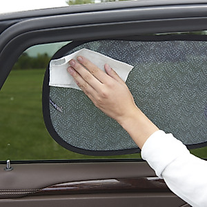 Evenflo Car Window Cling Shades, 2-Pack, Grey Chevron