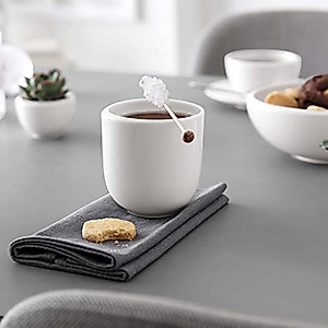 Villeroy & Boch NewMoon Mug Without Handle, Modern Cup for Tea and Coffee Premium Porcelain, White, Dishwasher Safe