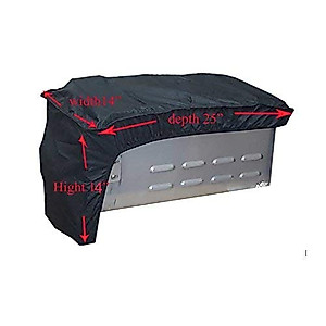 SUNSTONE COVERDB Weather Proof Cover for Slide-In Double Side Burner,Stainless Steel