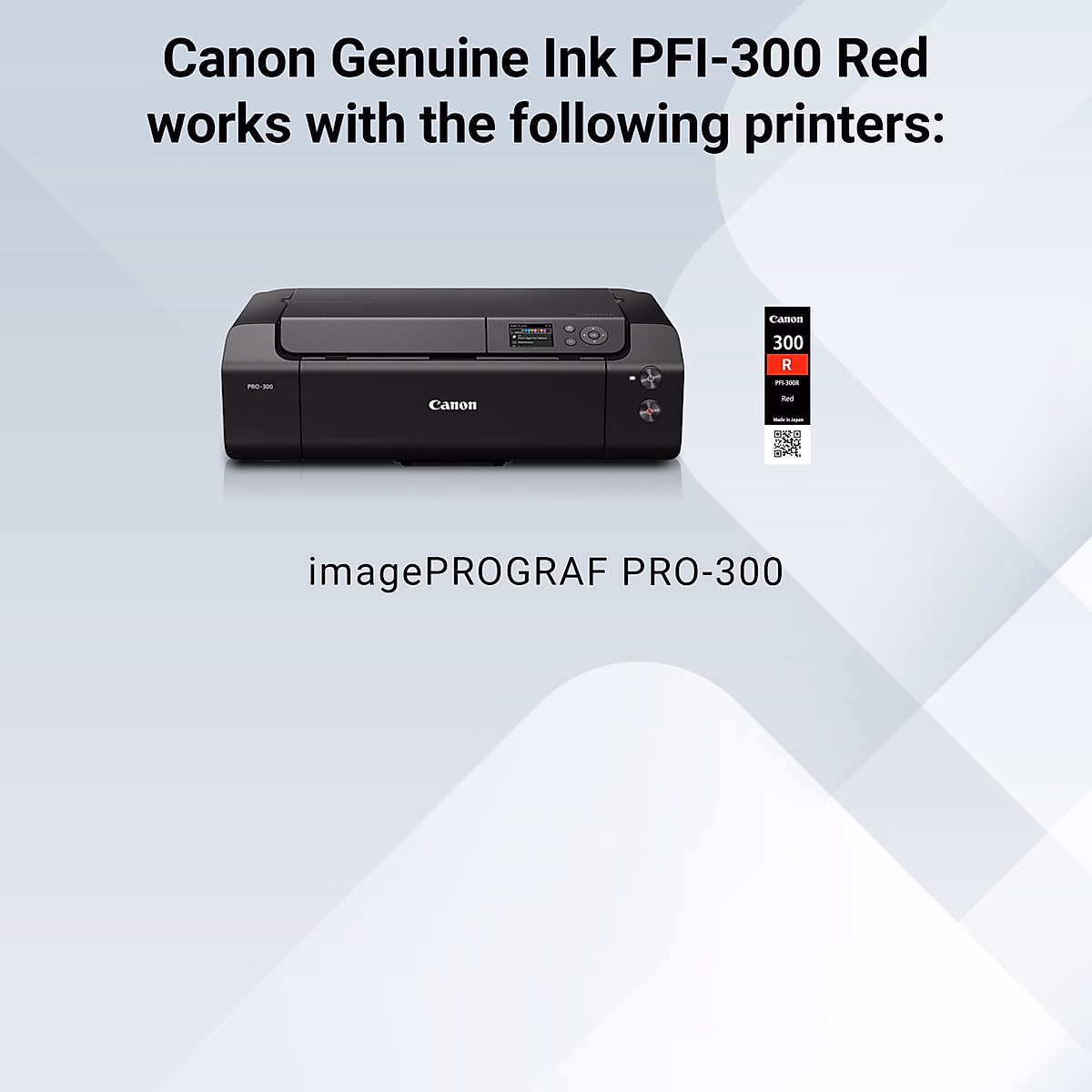 Canon PFI-300 Lucia PRO Ink, Red, Compatible to imagePROGRAF PRO-300 Printer