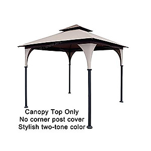 APEX GARDEN Replacement Canopy Top for 8' x 8' Gazebo #L-GZ375PST, L-GZ375PST-3