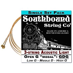 3-String Open G"GDG" Modal/Blues String Sets - Choose from 4 Set Varieties! (LMH)