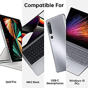 USB C to Lightning Audio Adapter Cable, USB Type C Male to Lightning Female Headphones Cable Converter Fit with iPad Pro 2020/2021, Galaxy S23 S22 S21, Pixel 7 6 5XL 4XL 3, MacBook (Not for Charging)