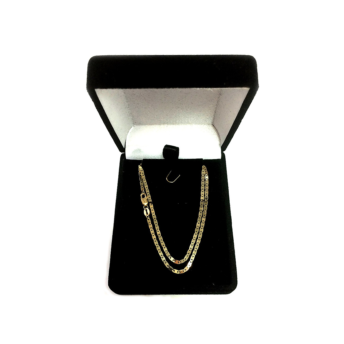 Jewelry Affairs 14k Yellow Real Gold Mariner Link Chain Necklace, 1.7mm (20.0 Inches)