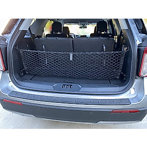 Envelope Style Trunk Mesh Cargo Net for Ford Explorer Base ST XLT 2020-2023 - Car Accessories - Premium Trunk Organizers and Storage - Cargo Net for SUV - Vehicle Carrier Organizer for Ford Explorer
