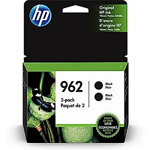 HP 962 | 2 Ink Cartridges | Black | Works with HP OfficeJet Pro 9000 Series | 3JB33AN