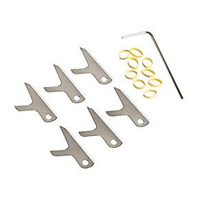 Swhacker 100 Grain 1.75-Inch Replacement Blades (Set of 6), Large, Silver