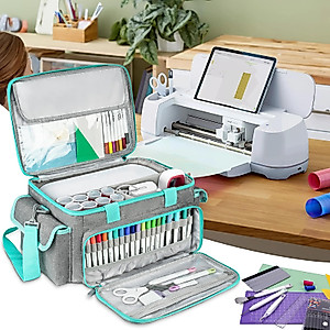 LEFOR·Z Carrying Case Compatible with Cricut Joy Xtra,Protable Travel Storage Bag with Removable Dividers Fits for Cricut Joy Xtra Accessories and Supplies