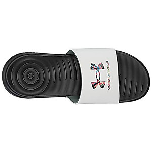 Under Armour Men's Ansa Graphic Logo, Black (001)/White, 9 M US