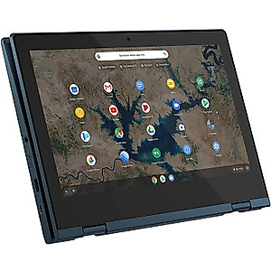 Lenovo Chromebook Flex 3 2-in-1 Convertible Laptop in Abyss Blue Intel Processor 64GB eMMC 4GB 11.6in IPS Touchscreen BT Webcam HDMI (Renewed)