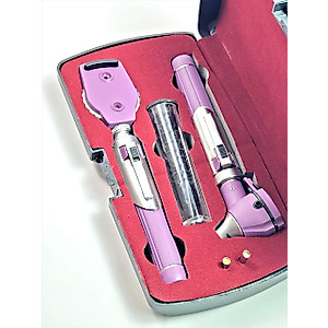 PURPLE OTOSCOPE SET -LED Otoscope/School Kit-CYNAMED