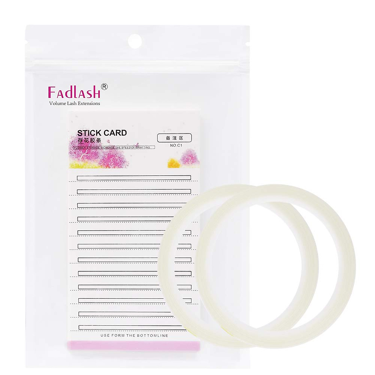 FADLASH Volume Fans Holder for Easy Fan Volume Lashes, 20Pcs Storage Card, Cruelty Free, Black
