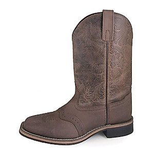 Smoky Mountain Boots | Brandy Series | Women’s Western Boot | 10-Inch Height | Square Toe | Genuine Leather | Rubber Sole & Block Heel | Tricot Lining & Leather Upper | Steel Shank