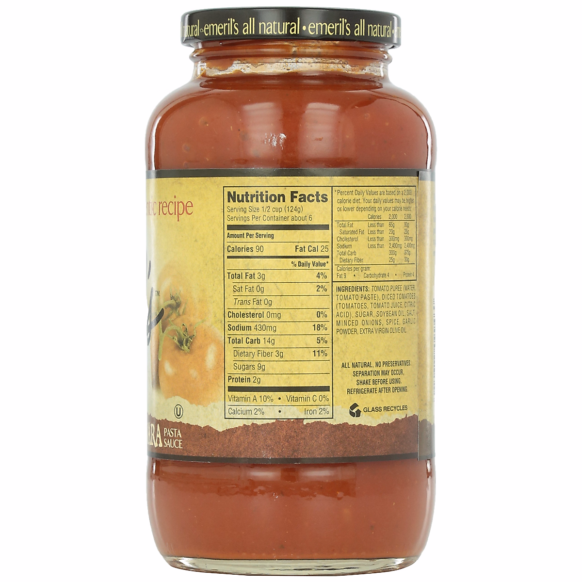 Emeril's Pasta Sauce, Marinara, 25 Ounce