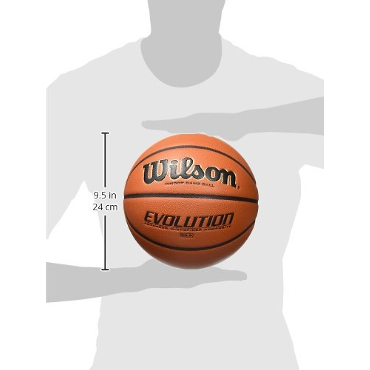 Wilson Evolution Indoor Game Basketball, Intermediate - Size 6